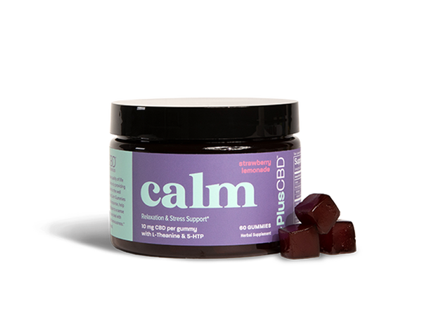CBD Calm Gummies with L-Theanine & 5-HTP 60ct | PlusCBD Oil